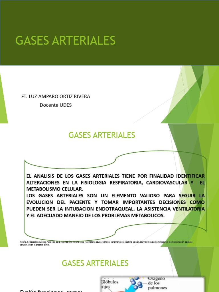 Gases Arteriales | PDF | Especialidades Medicas | Enfermedades y trastornos