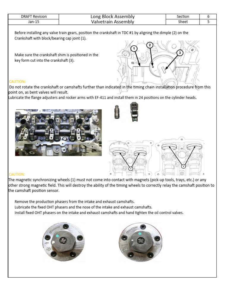 Chrysler IIIH Engine Assembly Pentastar 3.6 SYNCHRONIZATION | PDF ...