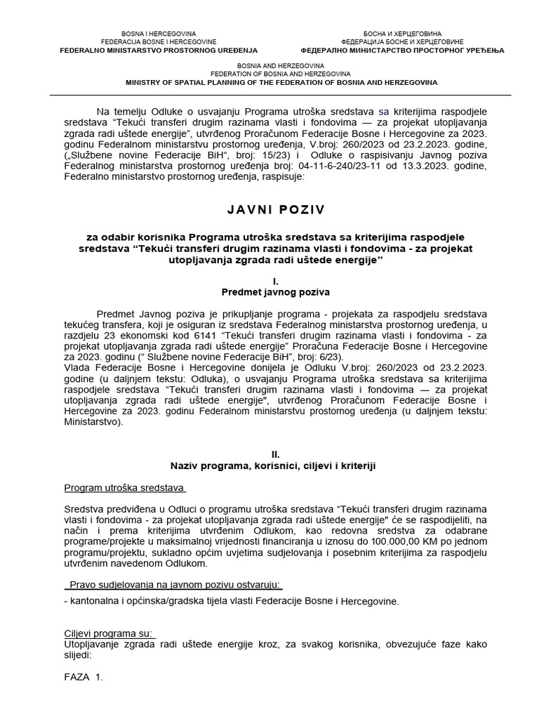 JP Utopljavanje Zgrada 2023 | PDF