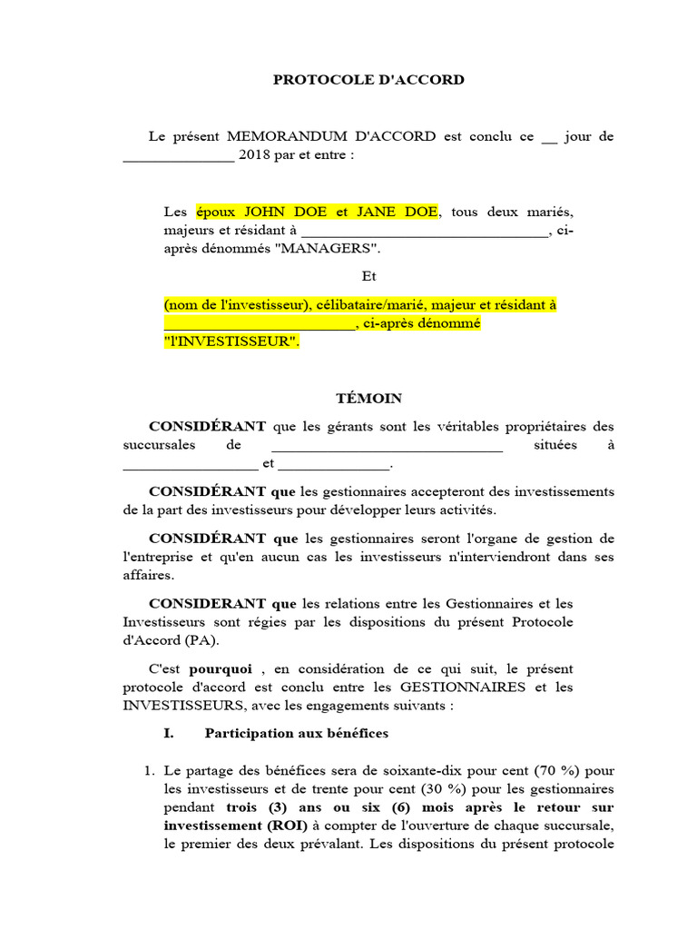 Protocole Daccord | PDF