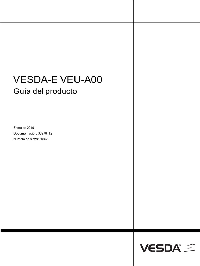 12 VESDA-E VEU-A00 Product Guide A4 Spanish Lores | PDF