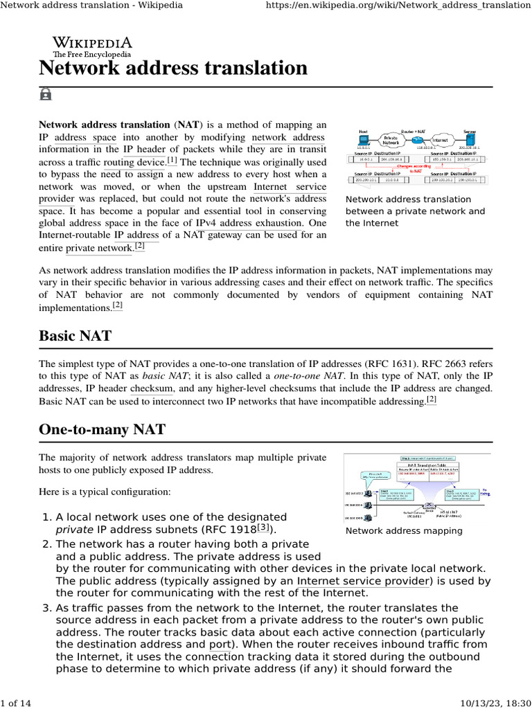 Network Address | PDF | Port (Computer Networking) | Ip Address