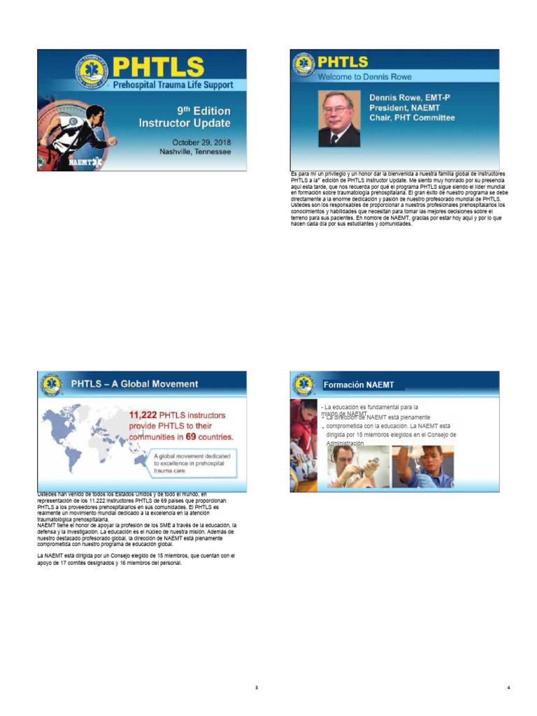 Actualización de la novena edición de Phtls | PDF | Lesión | Lesión cerebral traumática