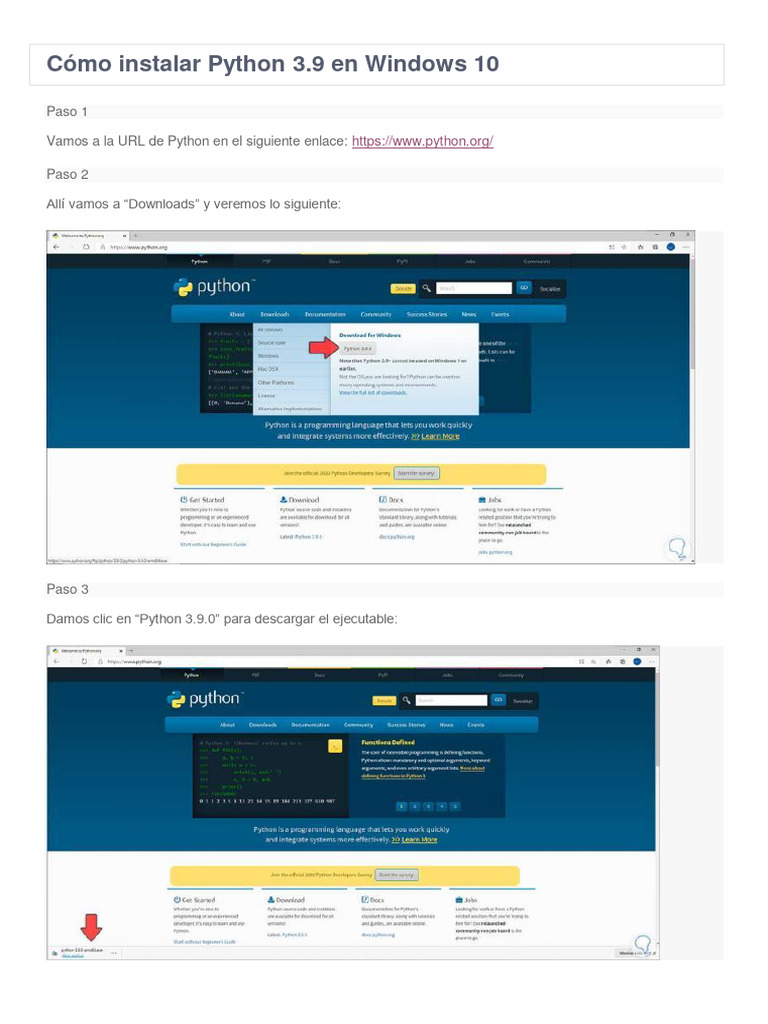 Cómo Instalar Python 3 | PDF