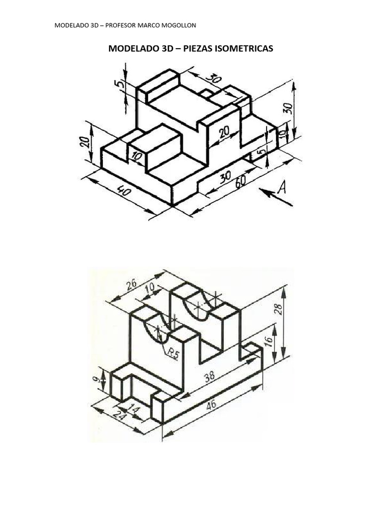 Modelado 3D Isometricas | PDF | Tecnología