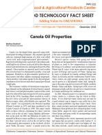 Canola Oil Physical Chemical Properties 1 | PDF | Fatty Acid | Triglyceride