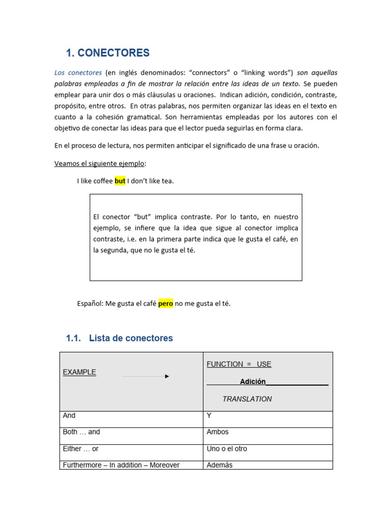 CONECTORES | PDF | Lingüística