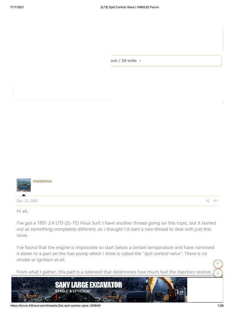 2LTE Spill Control Valve Discussion | PDF | Diesel Engine | Http Cookie