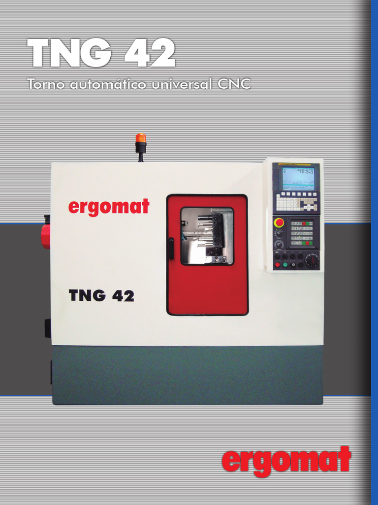 Torno CNC Universal TNG 42: Especificações e Acessórios | PDF