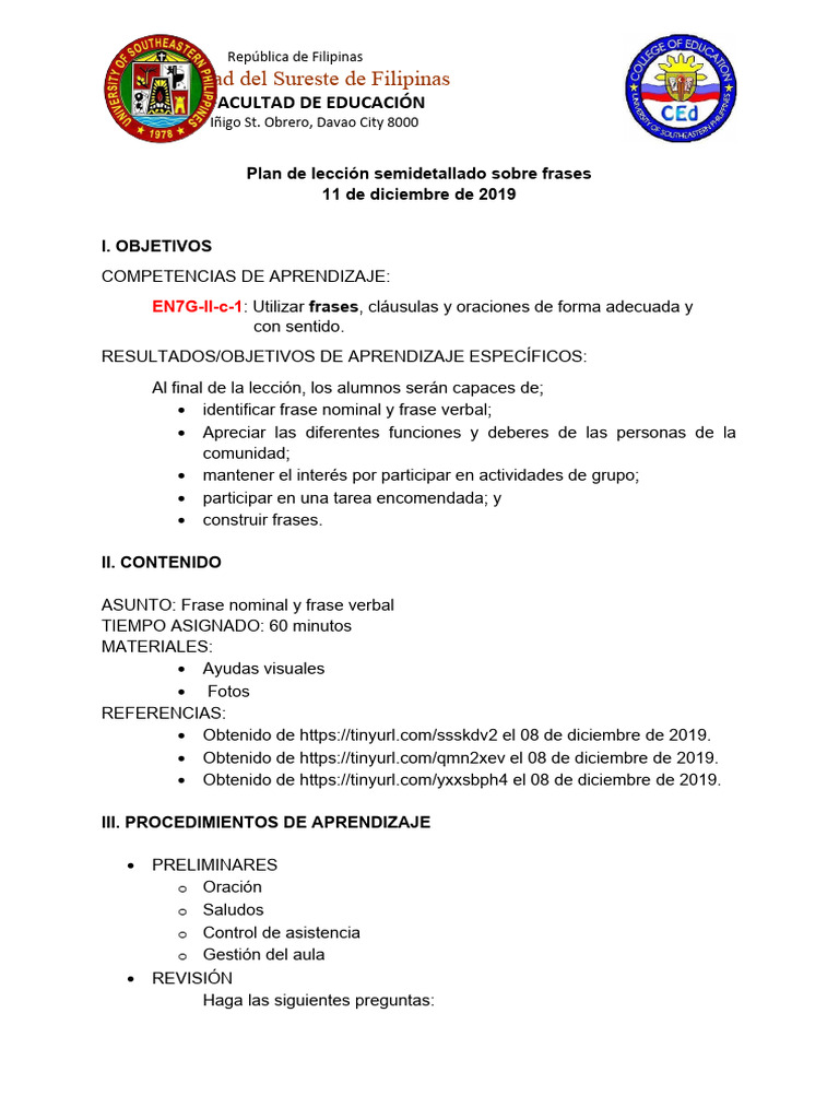 Diseño de Planes de Lección para Pueblos Indígenas | PDF | Oración ...