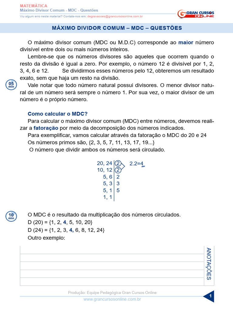MMC Aula 1 | PDF