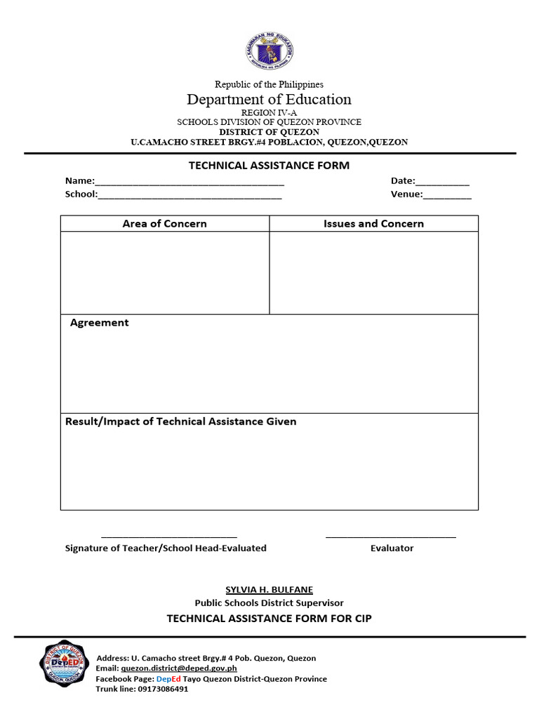 New Ta Form | PDF | Philippines | Government Related Organizations