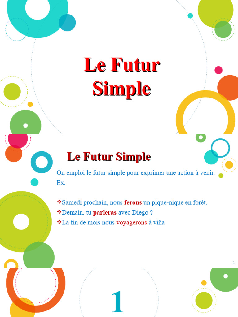 Le Futur Simple | PDF | Linguistique