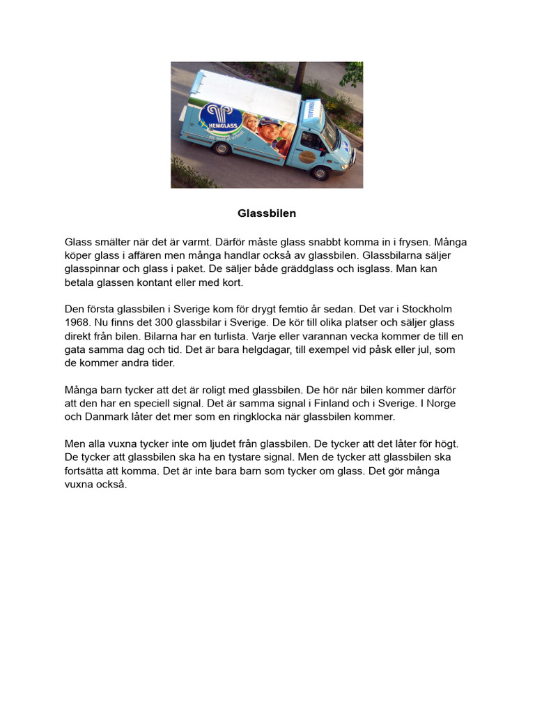 Glassbilen | PDF