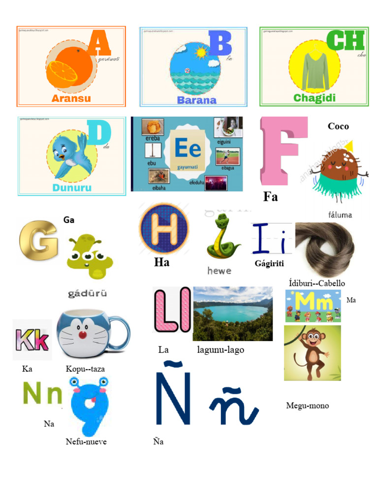 ABECEDARIO EN GARIFUNA ILUSTRADO | PDF