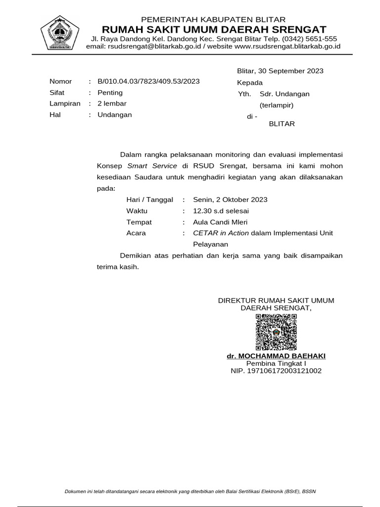 Undangan Smart Service 2-10-23 | PDF