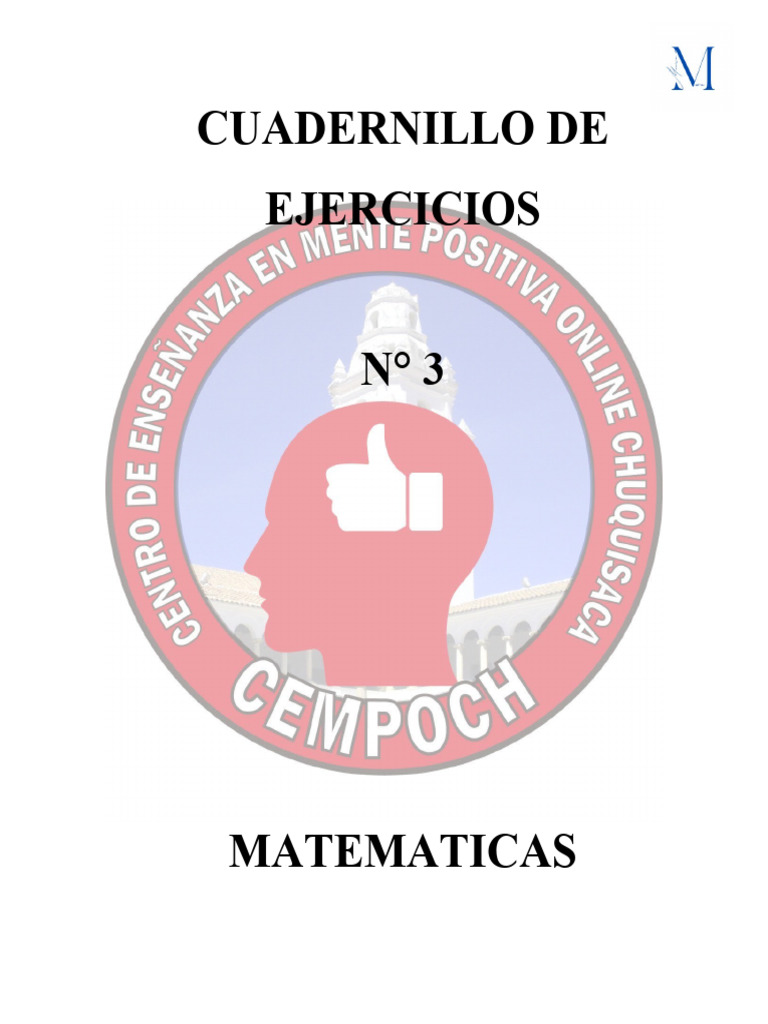 Cuader Ejerc 3 Mat 2022 | PDF