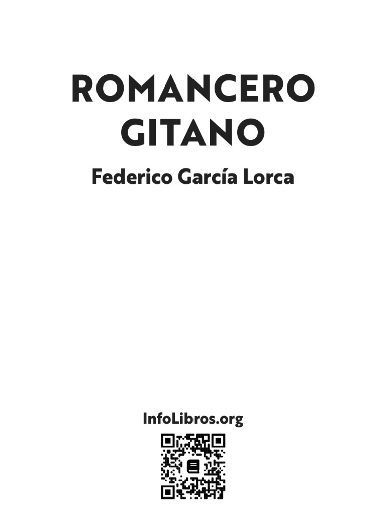 Romancero Gitano Federico Garcia Lorca | PDF | Federico García Lorca