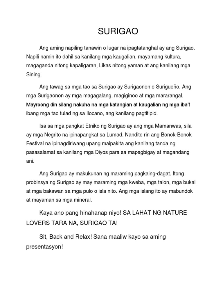 SURIGAO | PDF