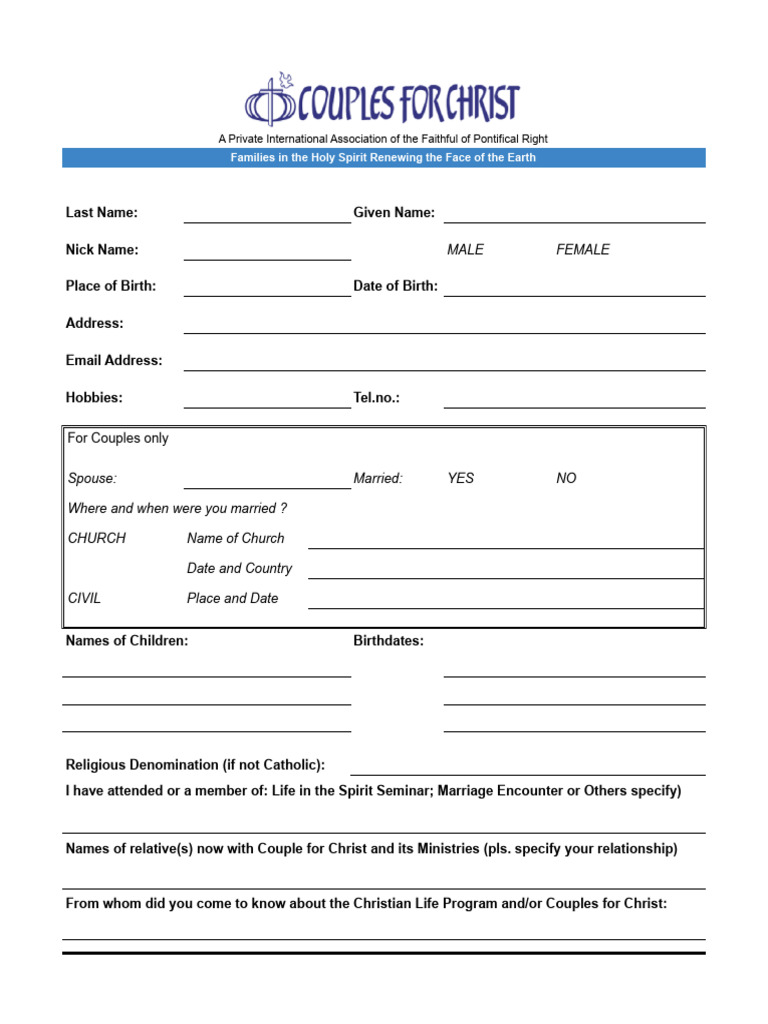 CLP Form | PDF