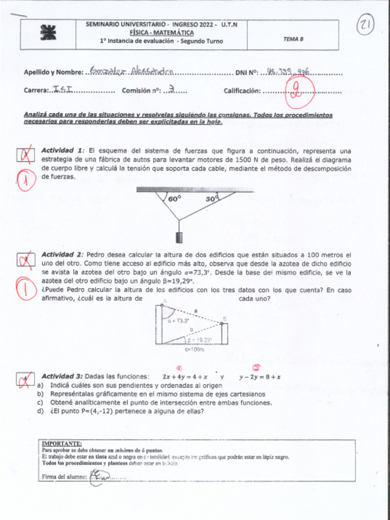 2do Turno Examen 1 UTN | PDF