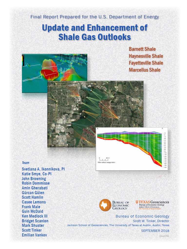 Svetlana 2019 Final Report On Update and Enhancement of Shale Gas ... Svetlana 2019 Final Report On Update and Enhancement of Shale Gas ...