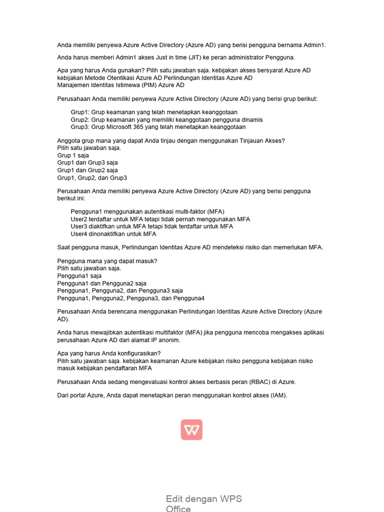 Pertanyaan Pembaruan Az 500 | PDF