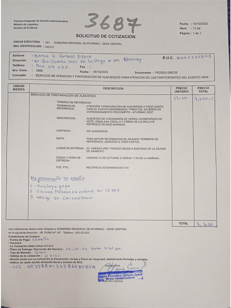 PDF Mejoramiento de Oferta | PDF