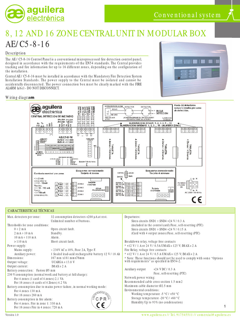 Ae c5 8 16 Ficha Tecnica en | PDF | Power Supply | Fuse (Electrical)