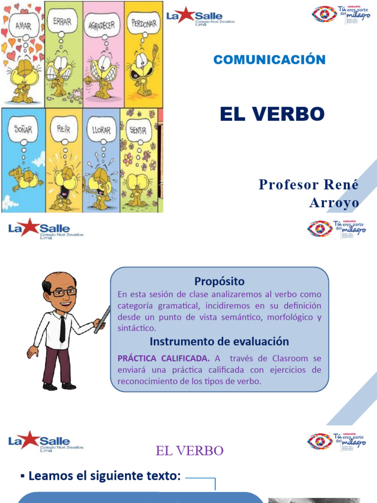 4° Sec - Tema 4 - El Verbo | PDF | Verbo | Asunto (gramática)