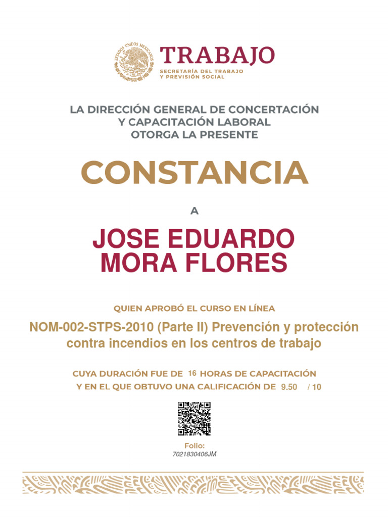 Constancia Nom 002-STPS (Parte 2) | PDF Constancia Nom 002-STPS (Parte 2) | PDF