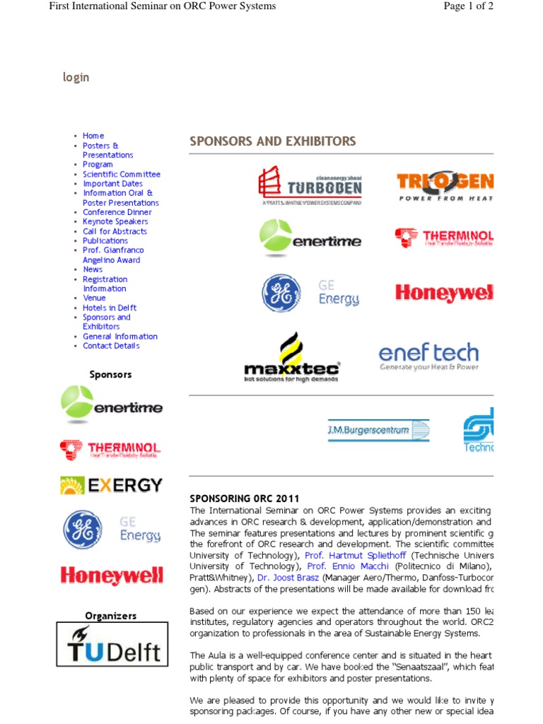 Sponsors | PDF | Business