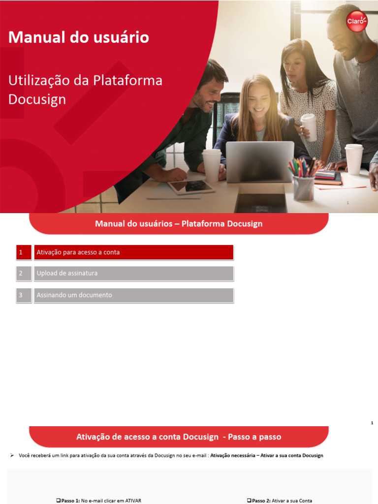 Manual Do Usuário Plataforma DOCUSIGN | PDF | Informática | Programas
