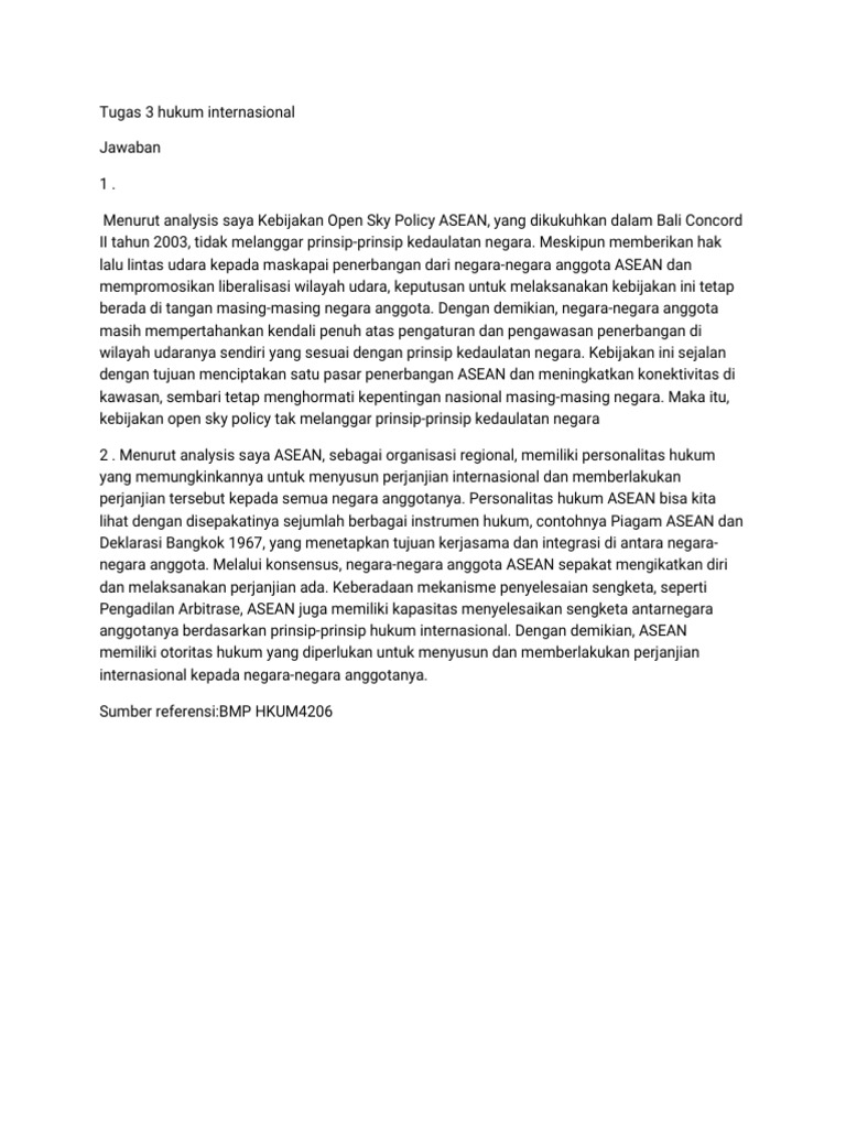 Analisis Kebijakan Open Sky ASEAN | PDF