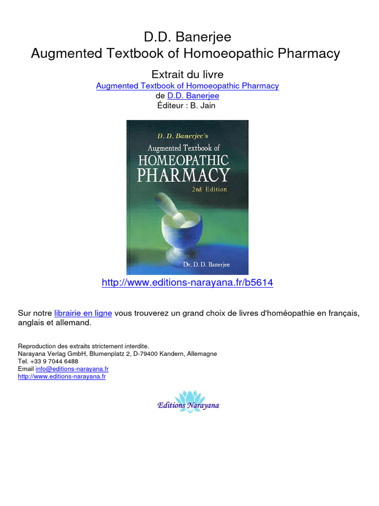 Augmented Homoeopathic Pharmacy Guide | PDF | Self-Improvement | Wellness