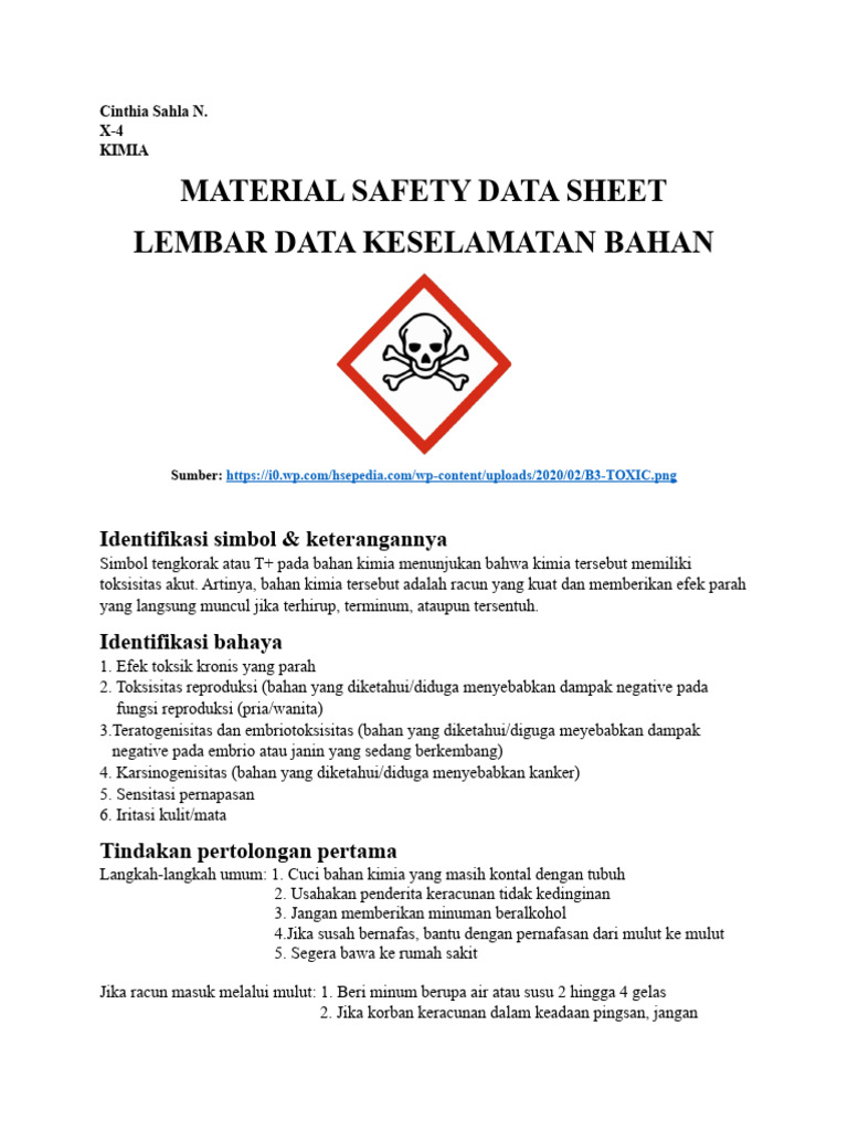 Poster simbol bahaya kimia | PDF