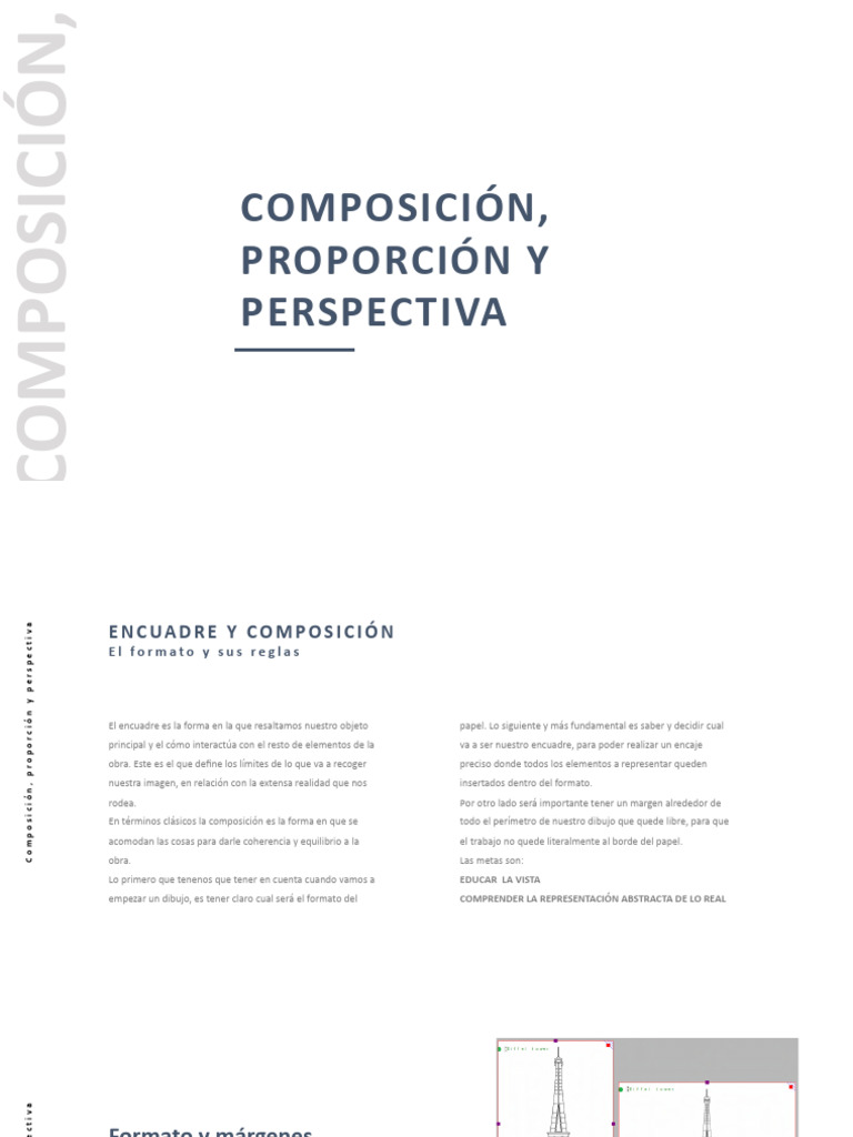 Composición, Proporción y Perspectiva | PDF | Perspectiva (Gráfica)