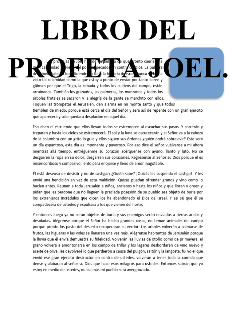 Libro de Joel | PDF