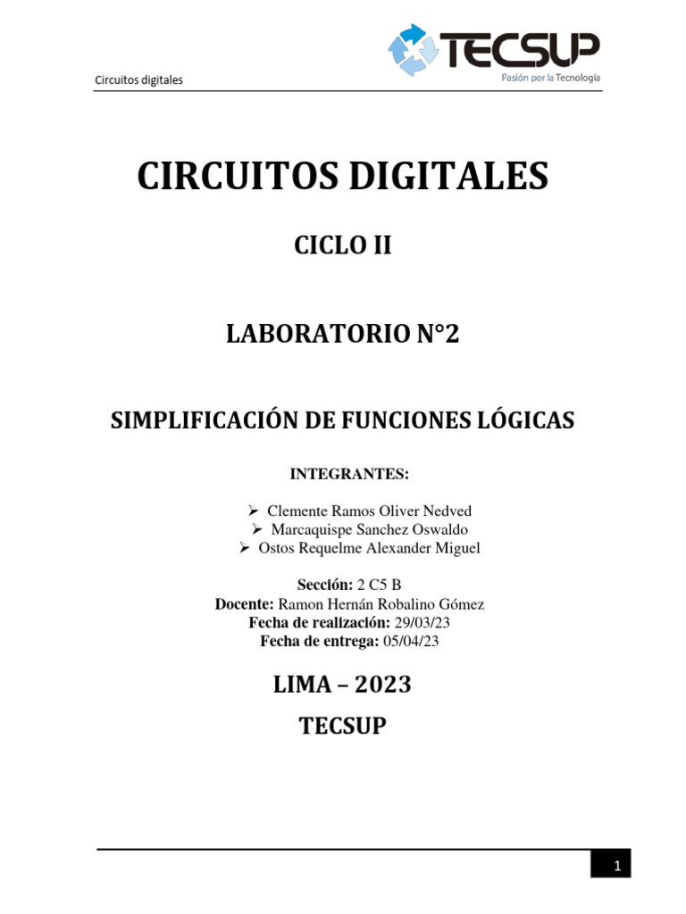Circuitos digitales | PDF | Informática | Ingeniería Informática