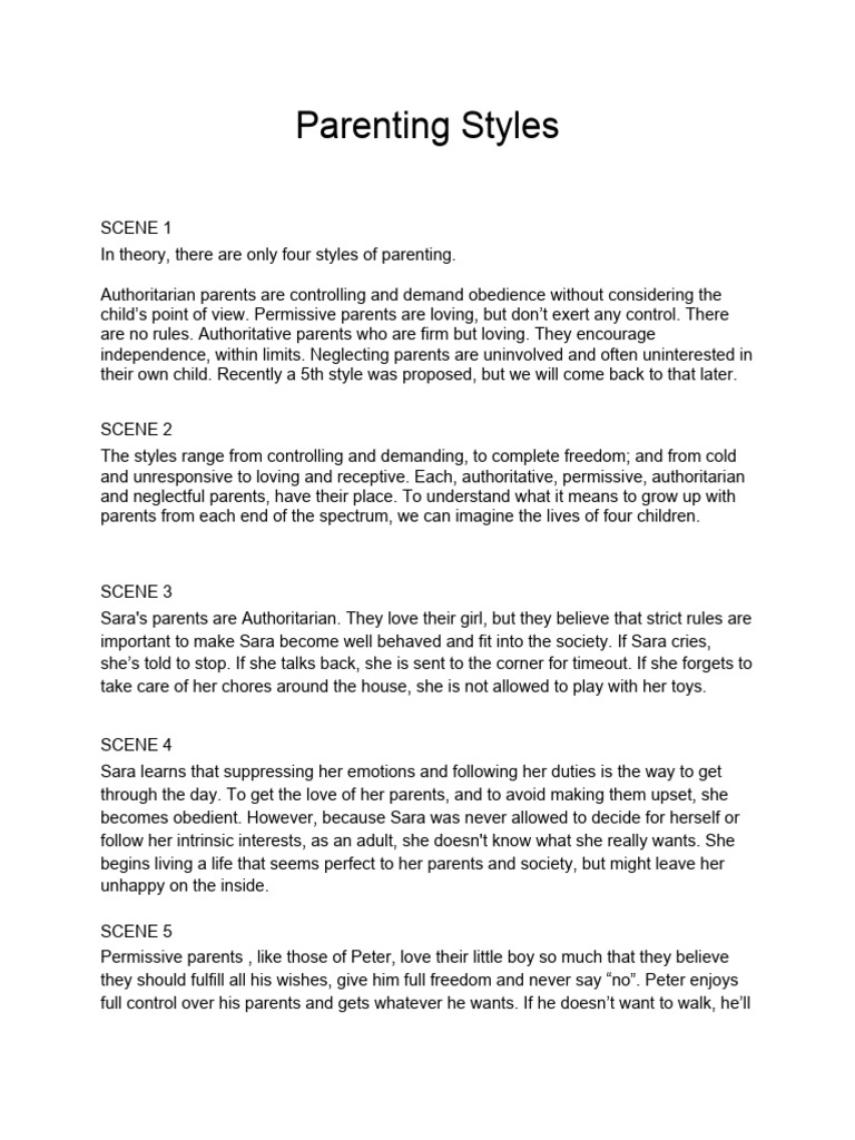 Parenting Styles | PDF | Parenting | Family