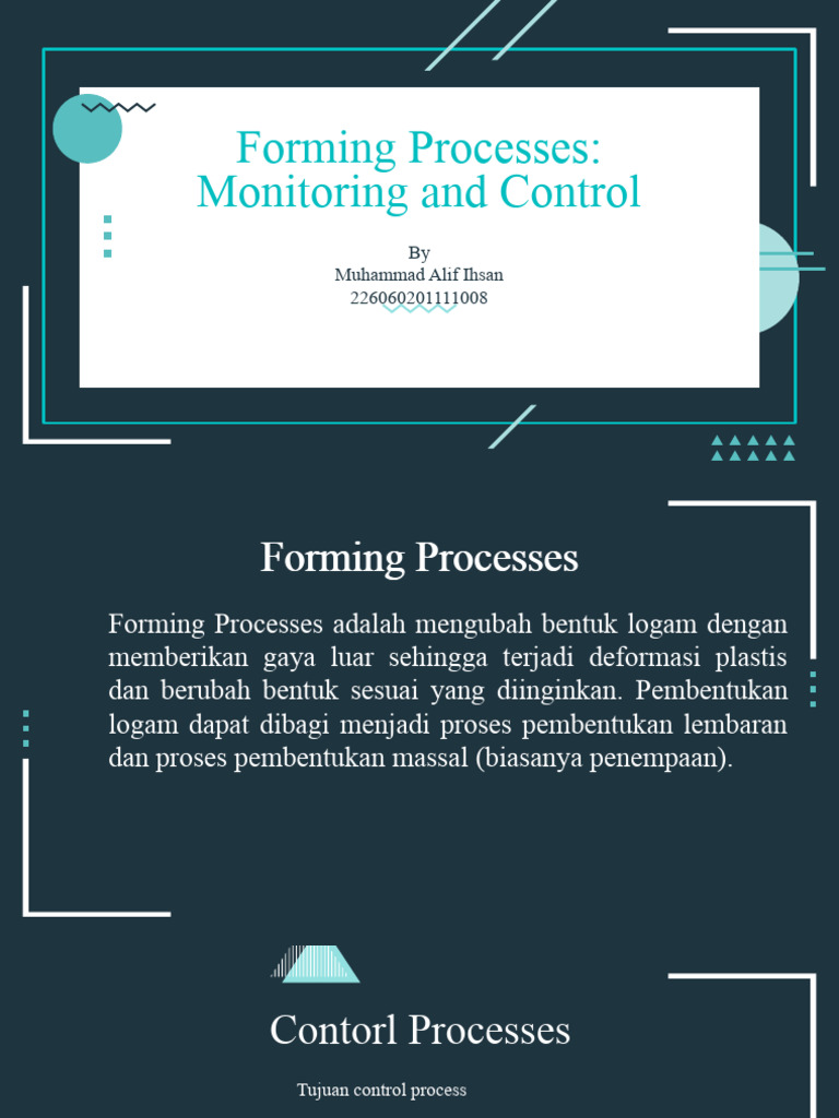 Forming Processes Monitoring and Control (Muhammad Alif Ihsan - 226060201111008) | PDF