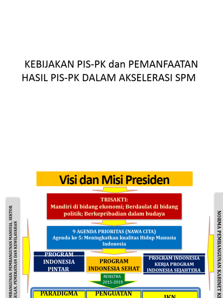 Kebijakan Pis-Pk Dan Pemanfaatan Hasil Pis-Pk Dalam Akselerasi | PDF