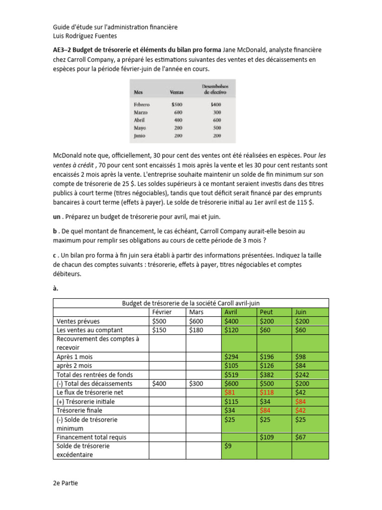 Exercice P3-13 | PDF