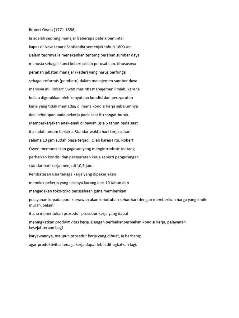 Robert Owen | PDF
