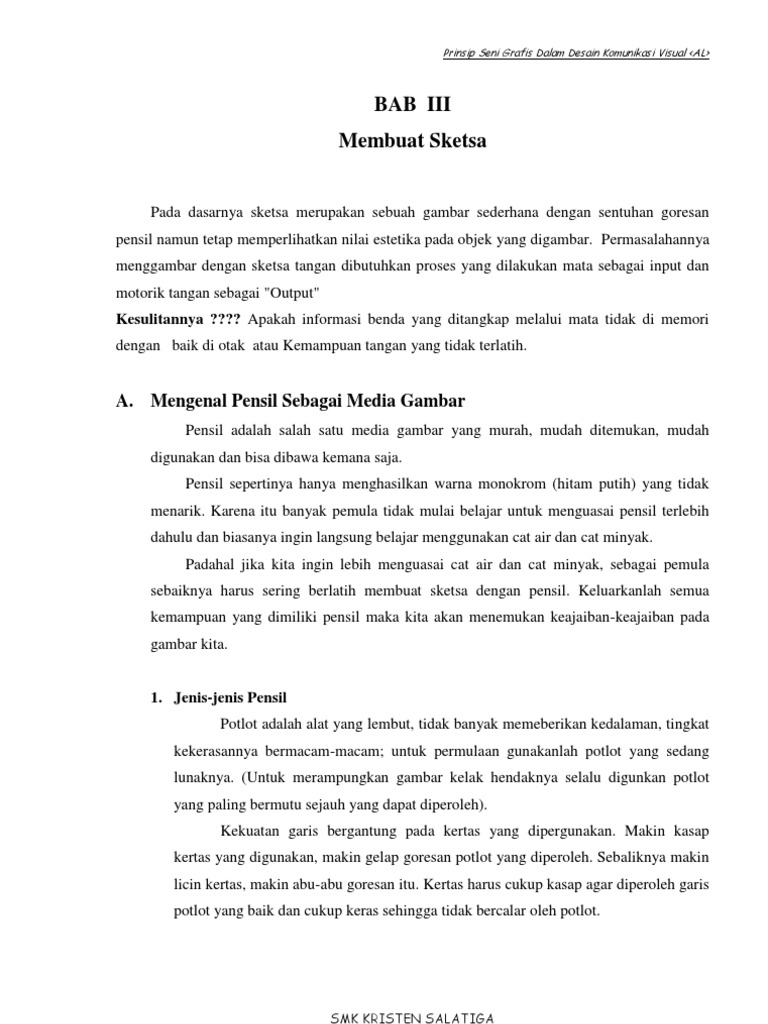 Modul 3-Sketsa | PDF
