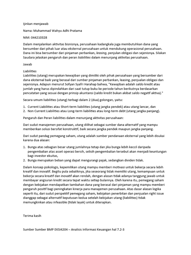 Diskusi | PDF | Karier & Perkembangan