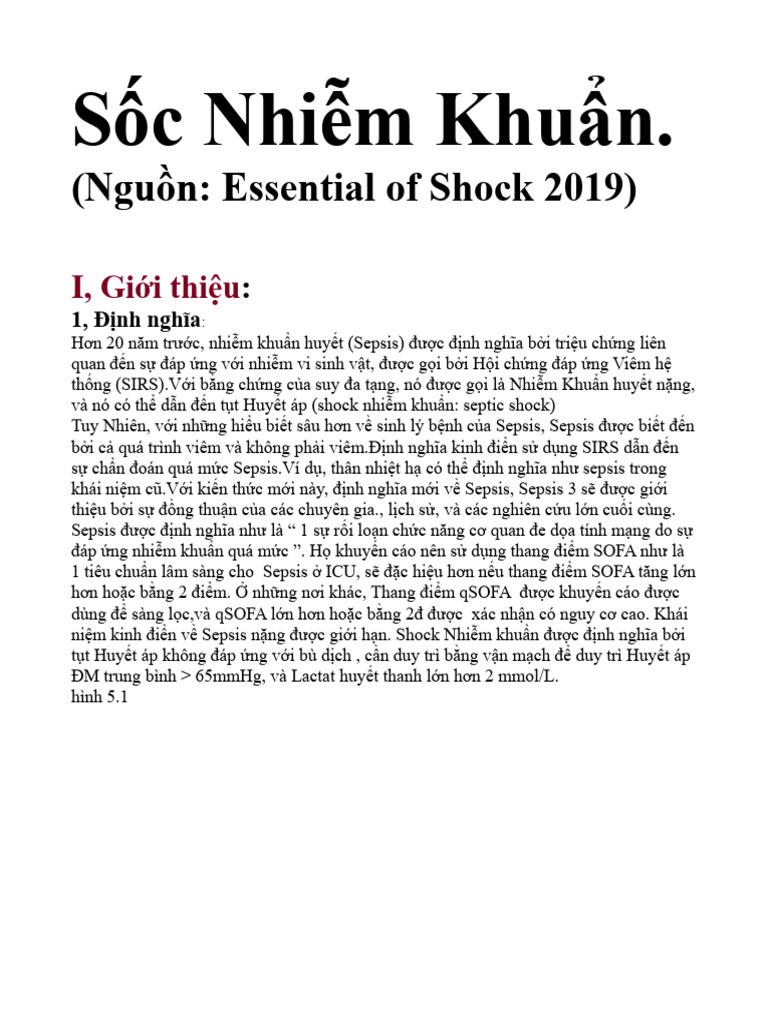 123doc Ban Dich Shock Nhiem Khuan Huyet | PDF