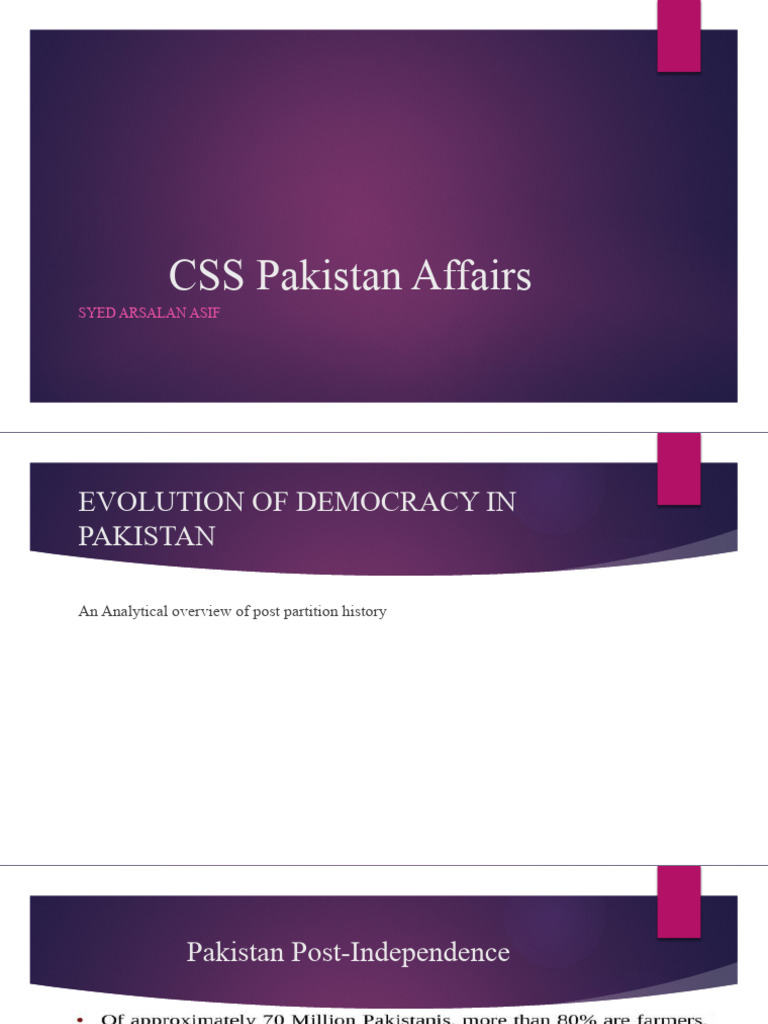 Css Pakistan Affairs Pdf 