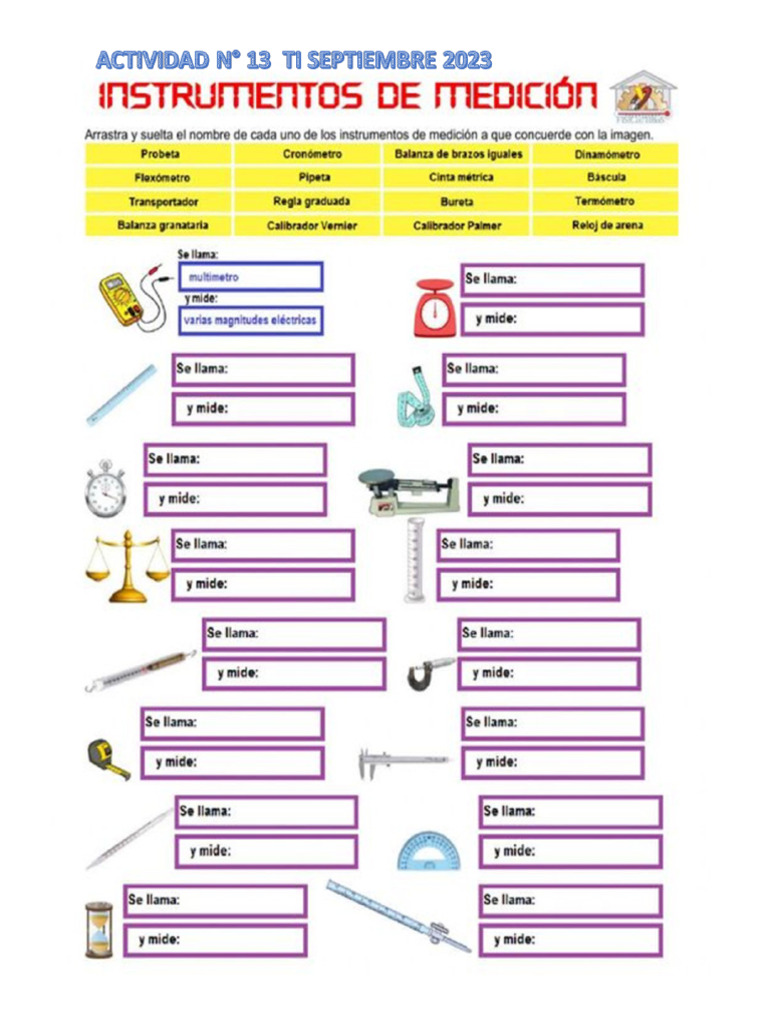 Actividad Sobre Instrumentos de Medicion | PDF
