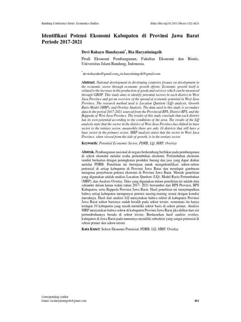 4624-Article Text-7652-1-10-20220917 | PDF | Economies | Economics